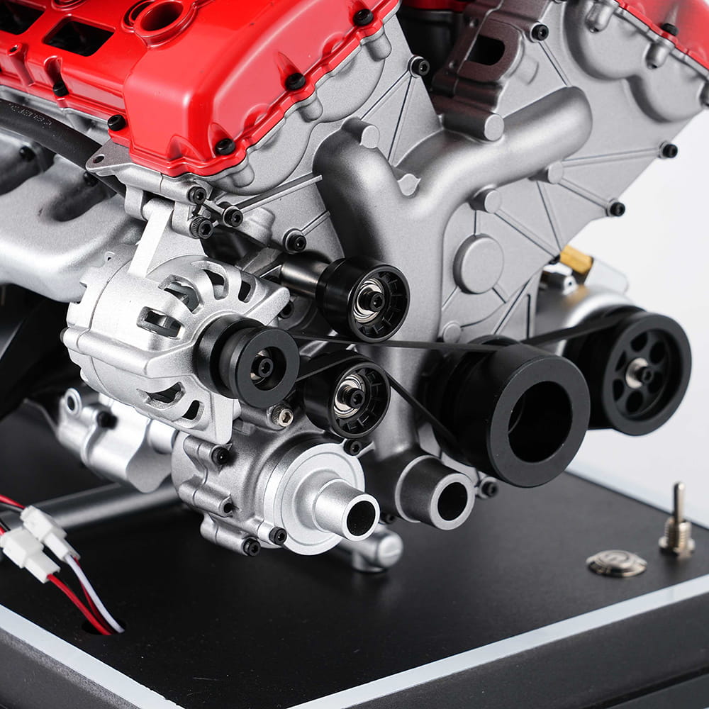 DM109 Full Metal V12 1/4 Supercar Engine Model Kits That Works | Vincimech