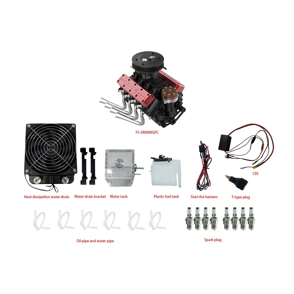FS-V800WGPC 28cc Gasoline Internal Combustion Engine Model Kit - Mini ...